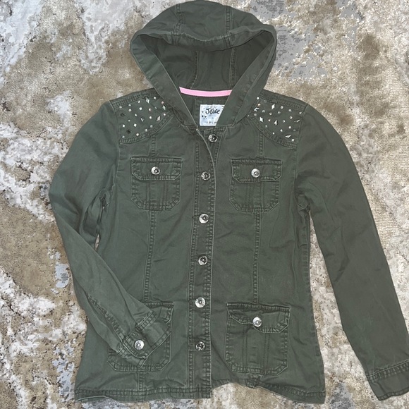 Justice | Jackets & Coats | Justice Girl Kids Denim Jacket Size 4 ...